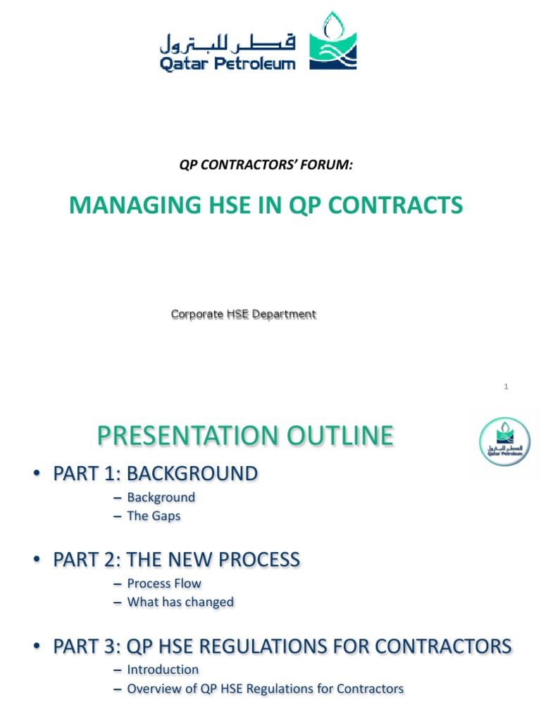 5 - Contractors HSE Forum | PDF | General Contractor | Occupational Hygiene