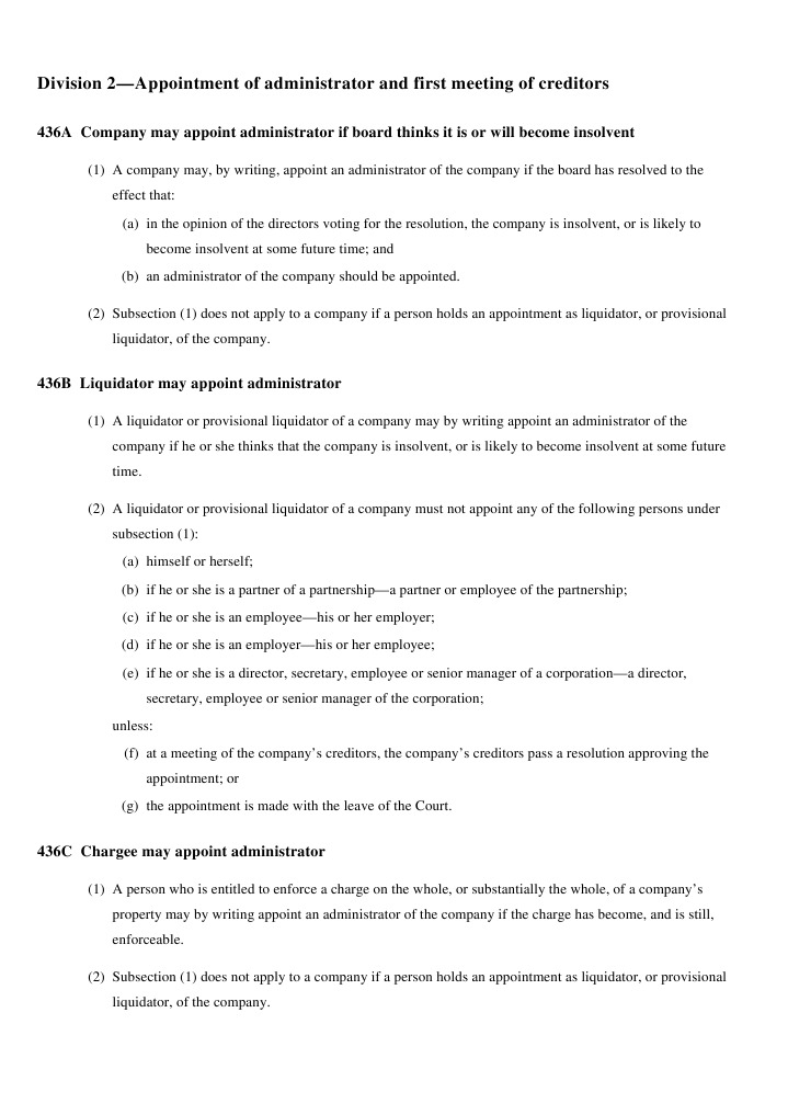 Administrator Appointment Procedures | PDF | Insolvency | Lien