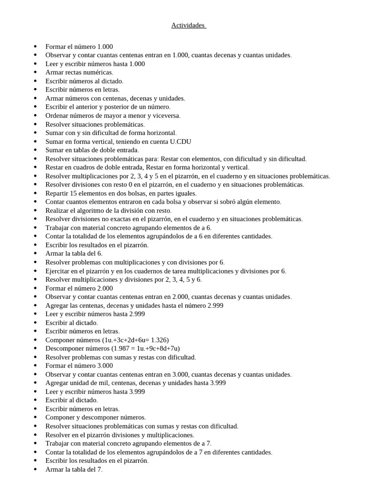 Actividades de matemática de 3° grado | PDF | Ángulo