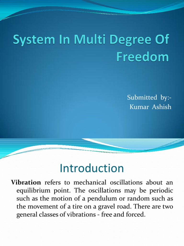 MDOF | PDF | Eigenvalues And Eigenvectors | Normal Mode