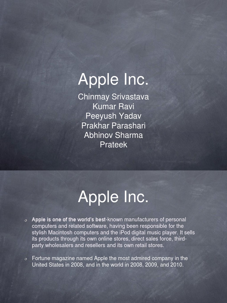 An Overview of Apple Inc.: Products, History, Objectives, Market ...