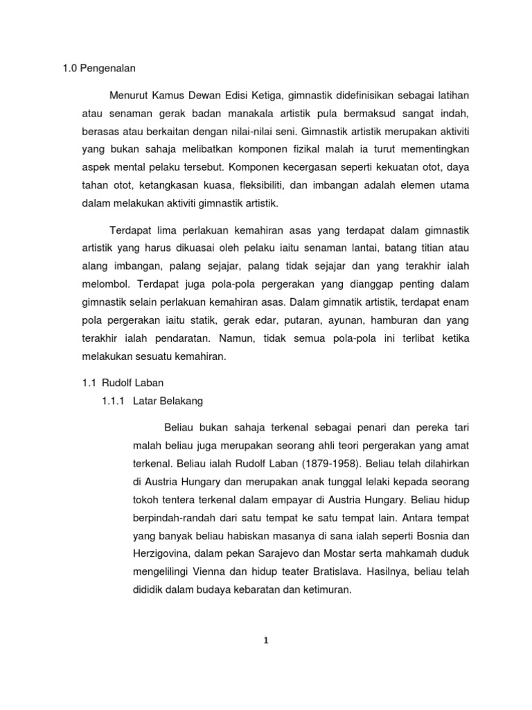 Pengenalan Rudolf Laban | PDF