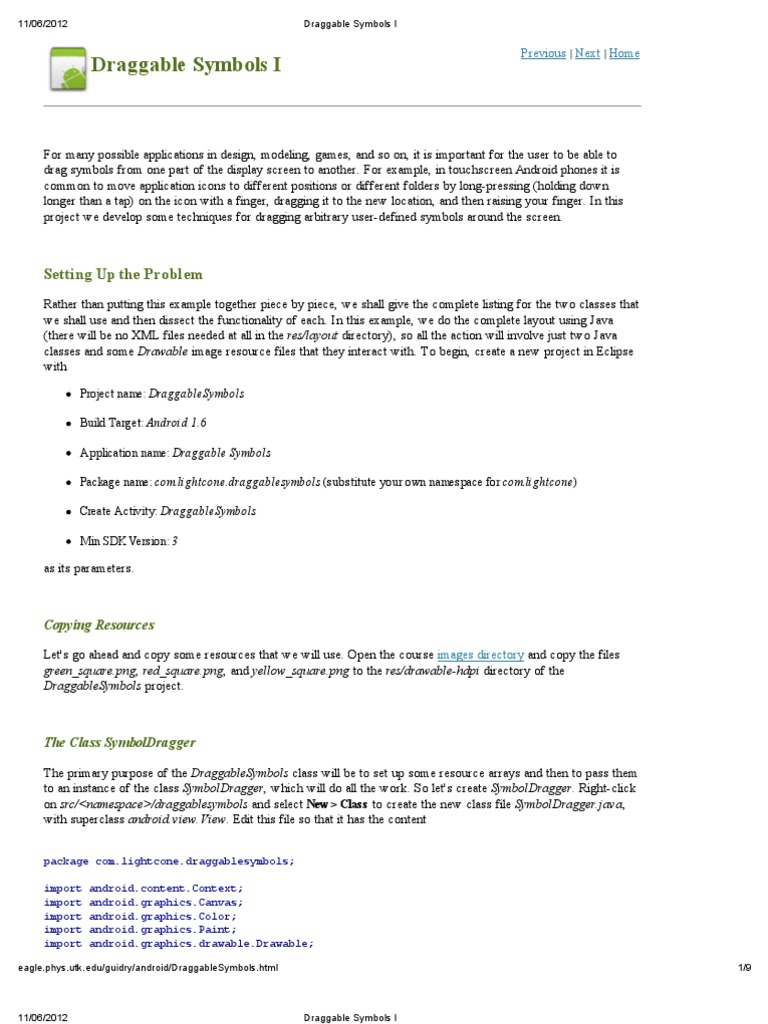 Drag Symbols with Java | PDF | Array Data Structure | Constructor ...