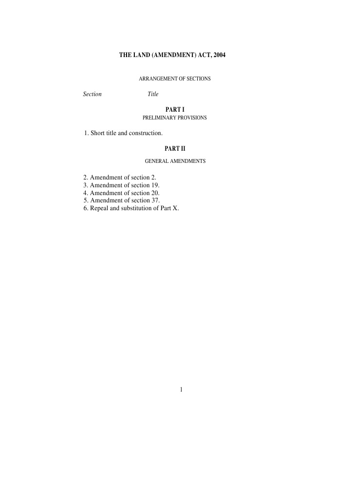 Title Section: 1. Short Title and Construction | PDF | Mortgage Law | Lease