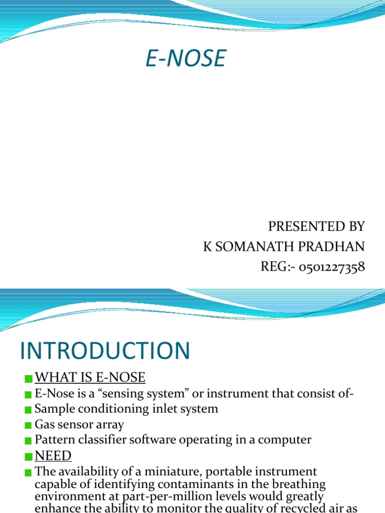 An Introduction to Electronic Noses: Architecture, Operation ...