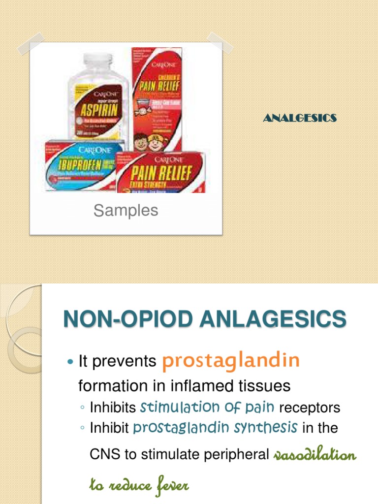 Non-Opioid Analgesics and Types of Anesthesia | PDF | Opioid ...