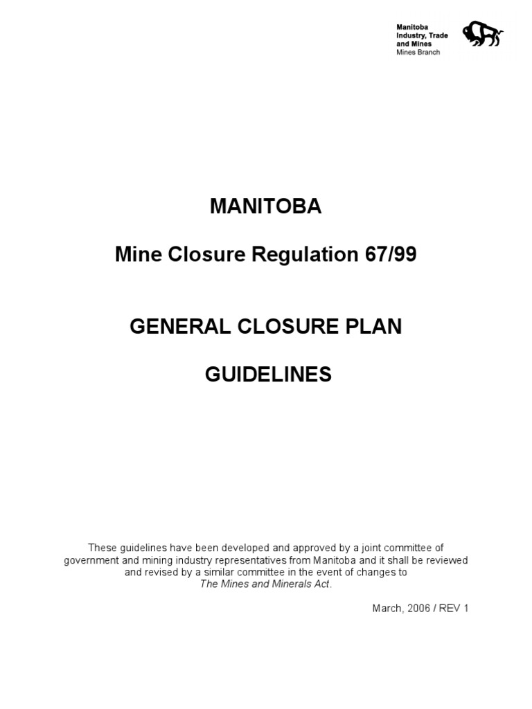 Closure Guidelines | PDF | Hazardous Waste | Mining