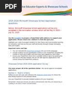 Microsoft Showcase School Application 2025-2026 | PDF | Artificial ...