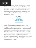 Overview of Order of the Phoenix | PDF | J. K. Rowling | Mythography