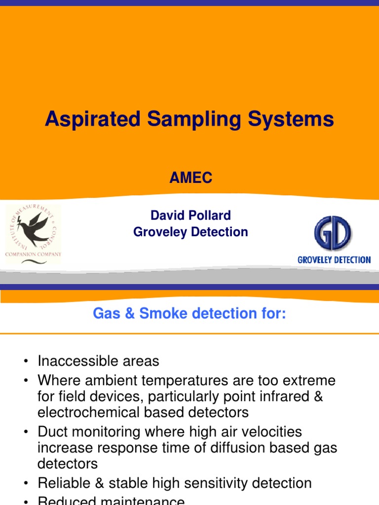 Aspirated Sampling Systems | PDF | Duct (Flow) | Gas Compressor