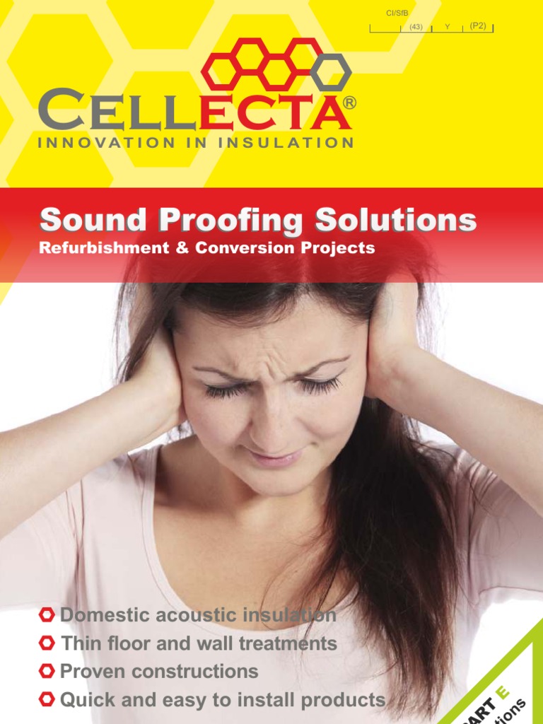 Cellecta Sound Proofing Solutions Guide | PDF | Wall | Drywall
