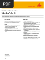 Sikaflex 2C Sealant Application Guide | PDF | Adhesion | Concrete