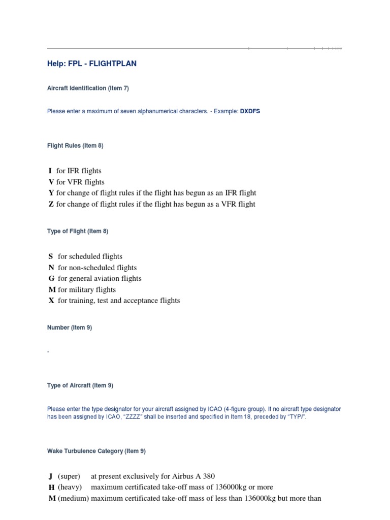 Flpan | PDF | Instrument Flight Rules | Visual Flight Rules