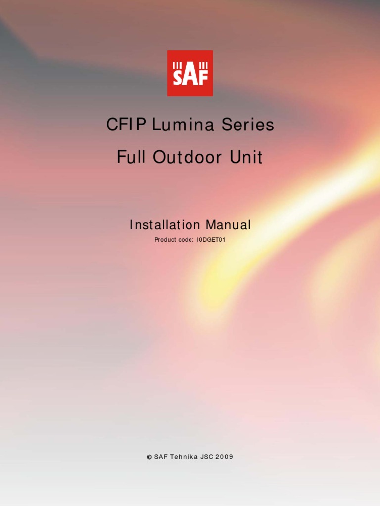 SAF CFIP Lumina Install Manual | PDF | Communications Protocols ...