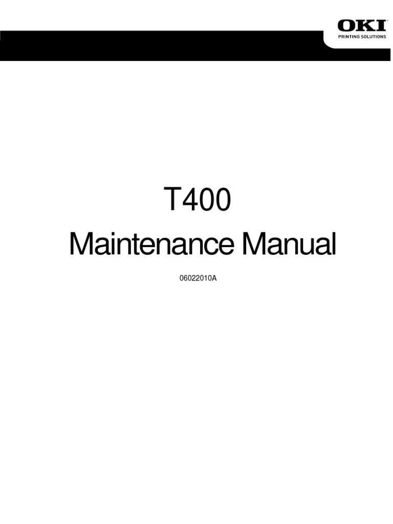 T400-T410 MM Rev1 | PDF | Printer (Computing) | Typefaces