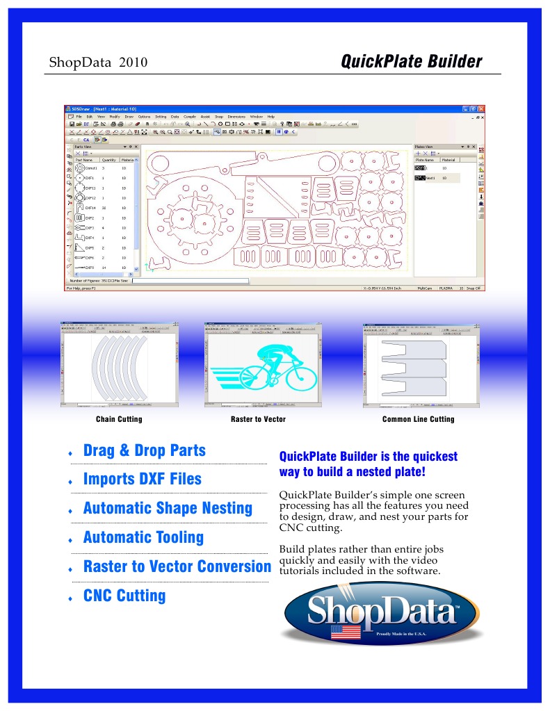 ShopData QuickPlate Builder | PDF | Numerical Control | Software