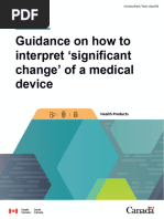 Guidance on Significant Changes in Medical Devices | PDF | Medical ...