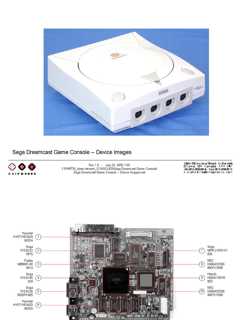 Sega Dreamcast Console Teardown Guide | PDF | Video Game Consoles ...