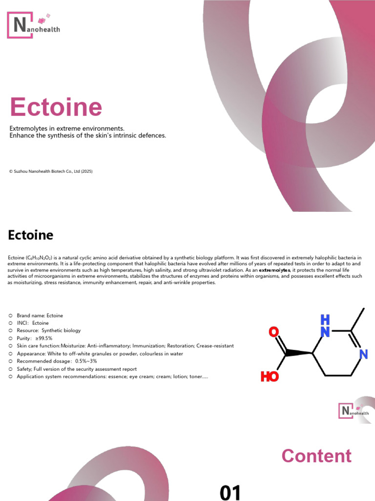 PPT-Ectoine | PDF | Sunscreen | Mitochondrial Dna