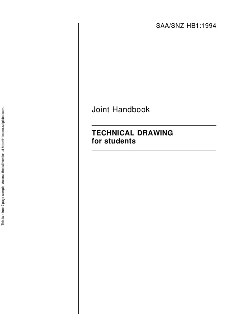 HB 1-1994 Technical Drawing For Students | PDF | Screw | Science