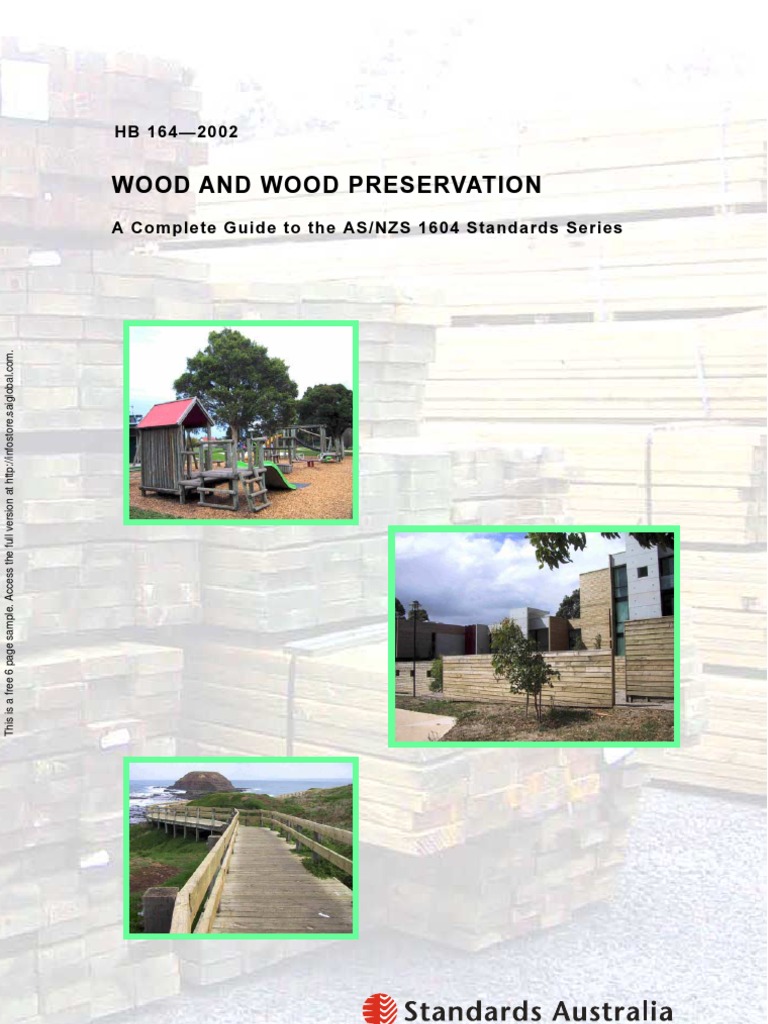 HB 164-2002 Wood and Wood Preservation - A Complete Guide To The As NZS ...