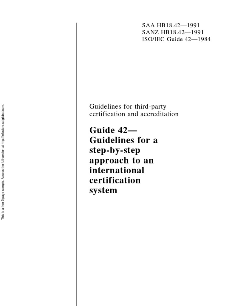 HB 18.42-1991 Guidelines For Third-Party Certification and ...