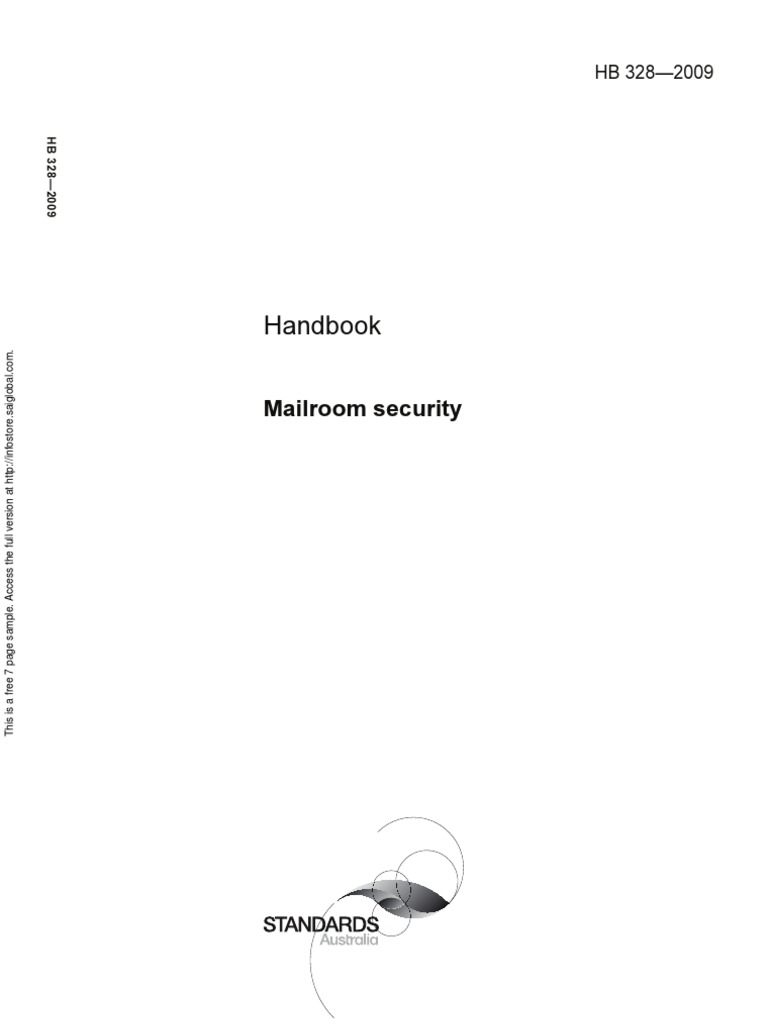 HB 328-2009 Mailroom Security | PDF | Risk Management | Threat (Computer)
