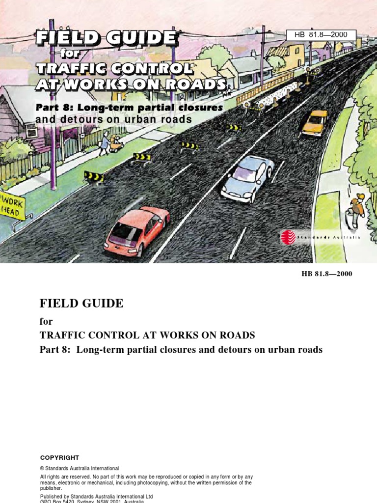 HB 81.8-2000 Field Guide For Traffic Control at Works On Roads Long ...