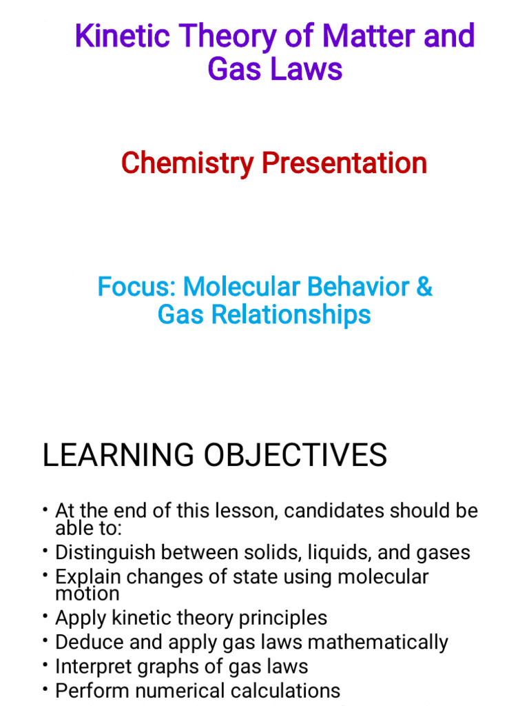 GAS LAWS | PDF | Gases | Liquids