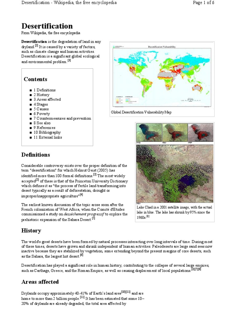 Desertification | PDF | Land Management | Biogeochemistry