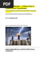IEEE Transformer BIL Rating Table | PDF | Transformer | Insulator ...