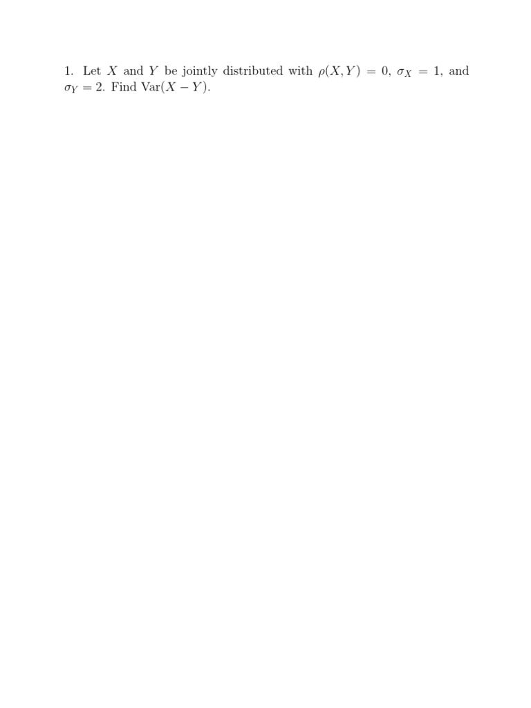 Sample Problems Pdf Variance Normal Distribution 6708