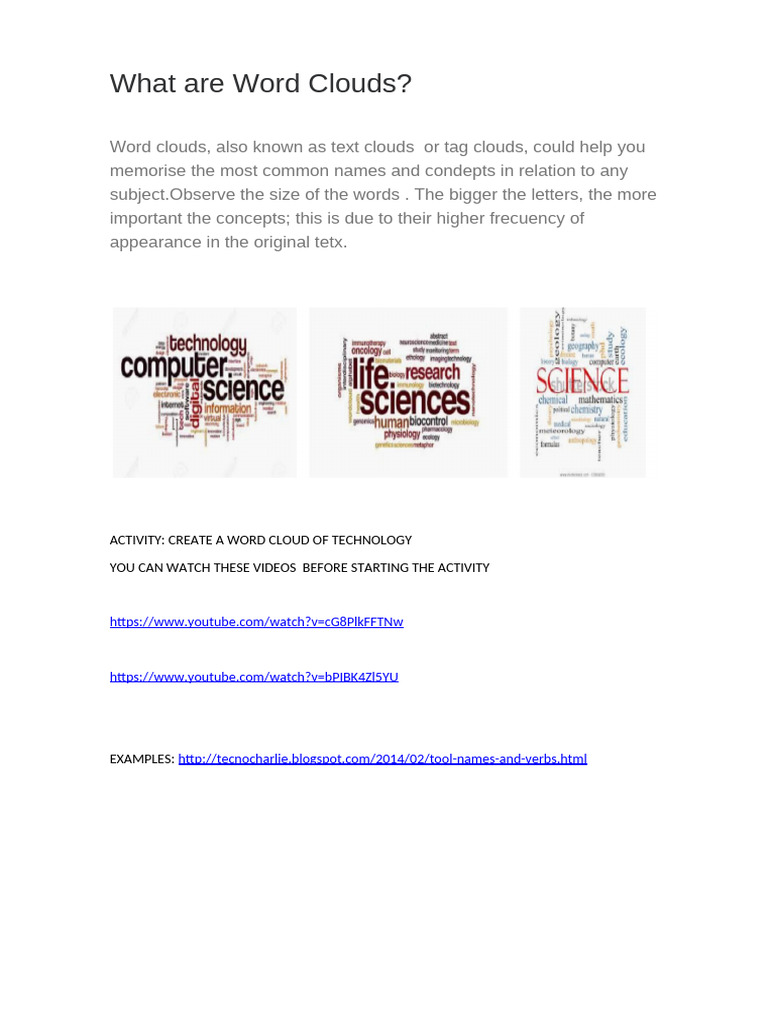 What Are Word Clouds | PDF