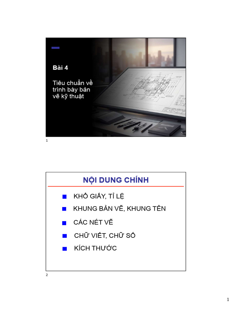 Bai 4. Tieu Chuan Ve Trinh Bay Ban Ve Ky Thuat | PDF