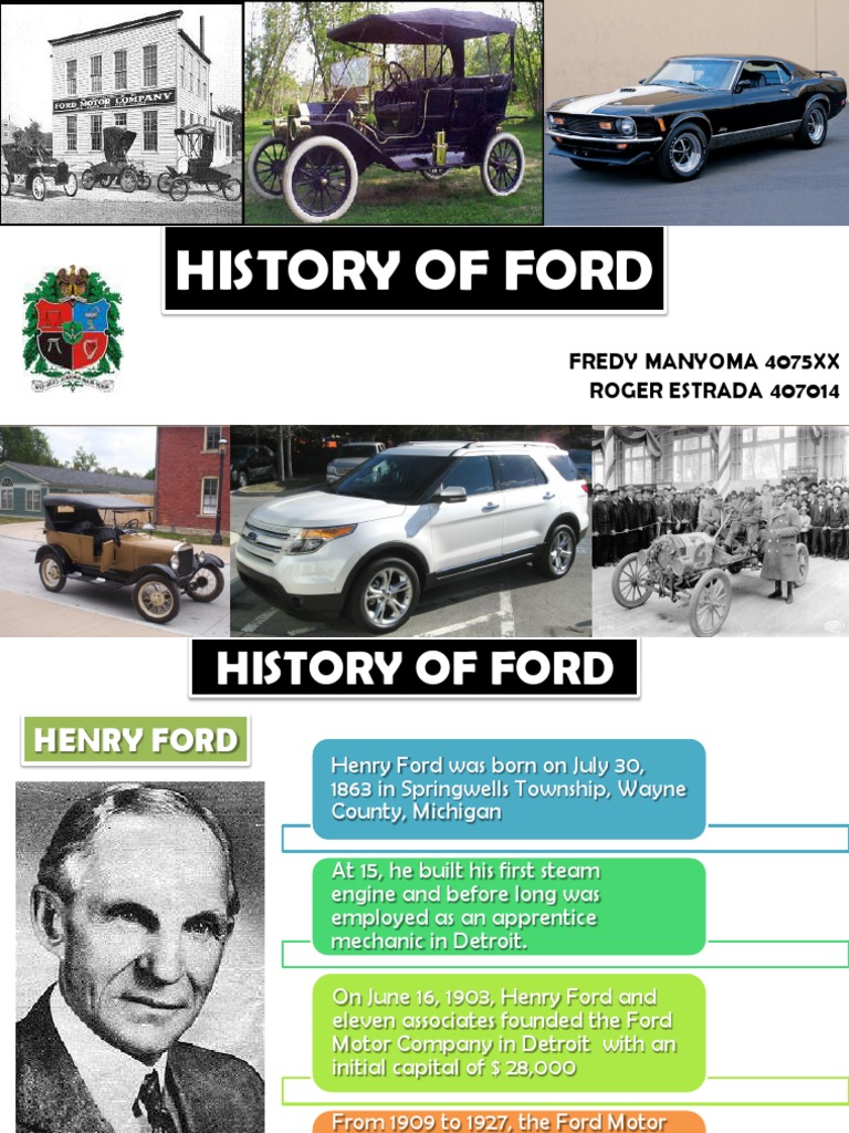 History of Ford | PDF | Ford Motor Company | Lincoln Motor Company