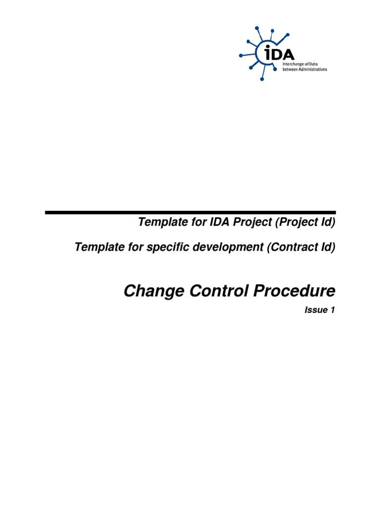 Change Control Procedure Template | PDF | Product Lifecycle | Unit Testing