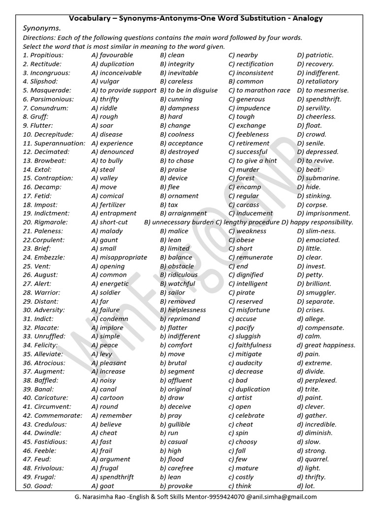 10. Vocabulary 2023-24 | PDF