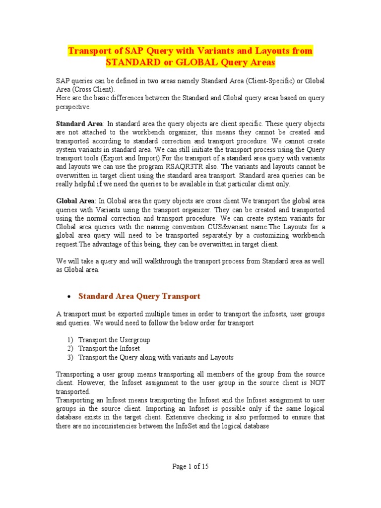 Transport Query - Variants & Layouts | PDF | Information Retrieval | Parameter (Computer ...