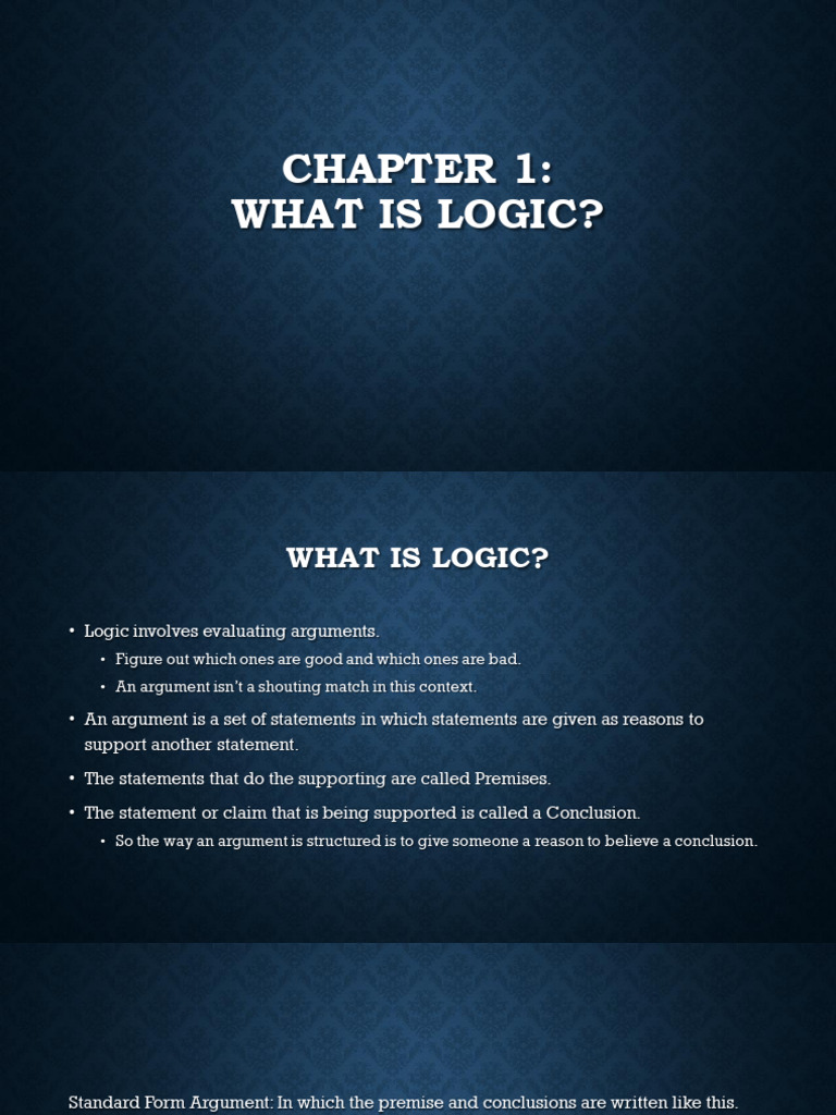 Chapter 1- Thinking Through Logic | PDF