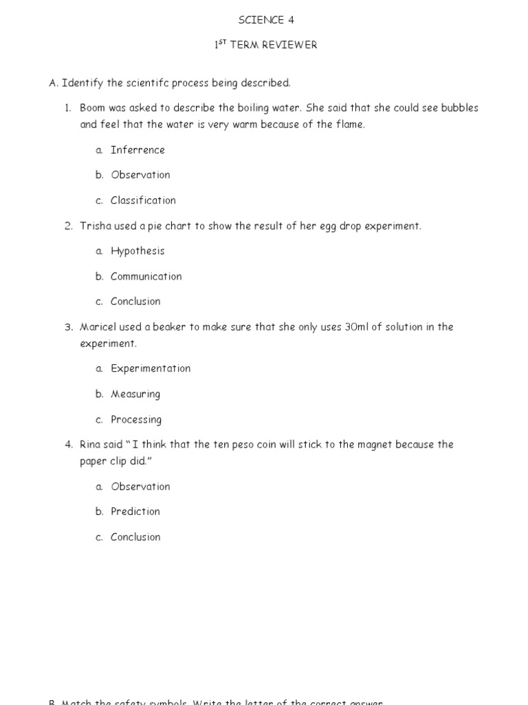 Grade 4 Term 1 Science | PDF | Skeleton | Bone