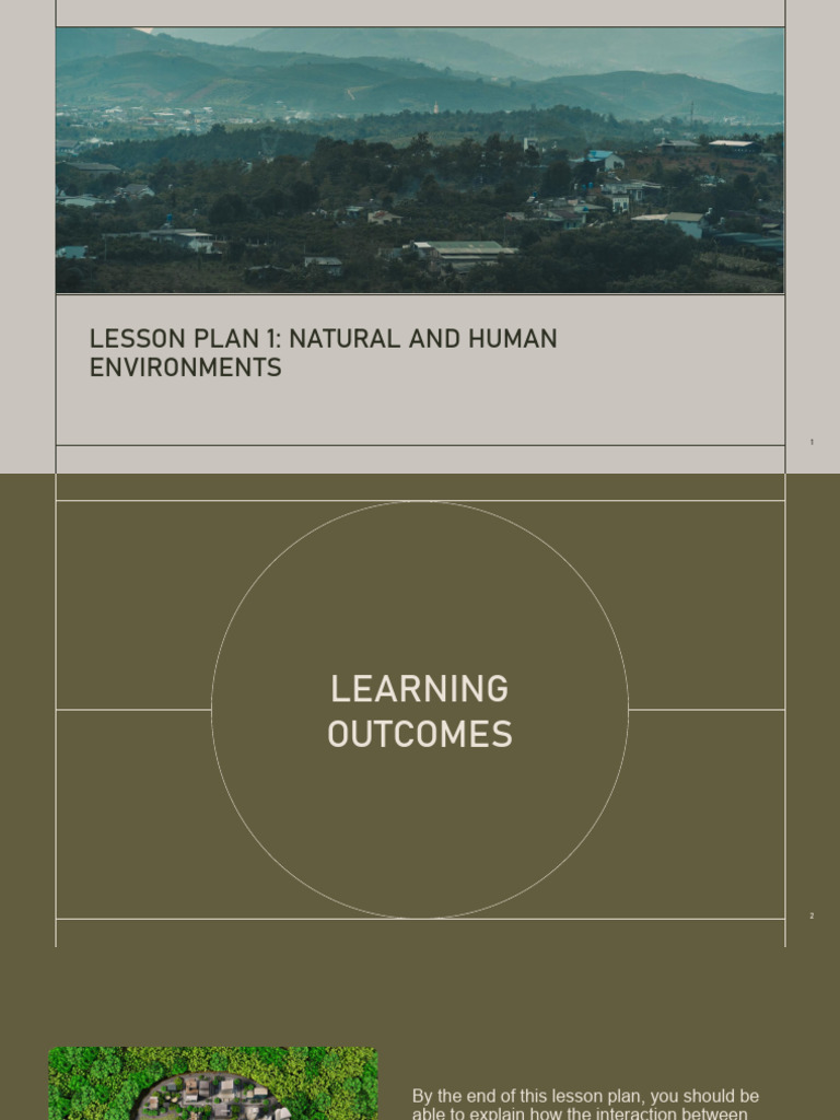 2026_Lesson Plan 1_Natural and Human Environments | PDF | Earth ...