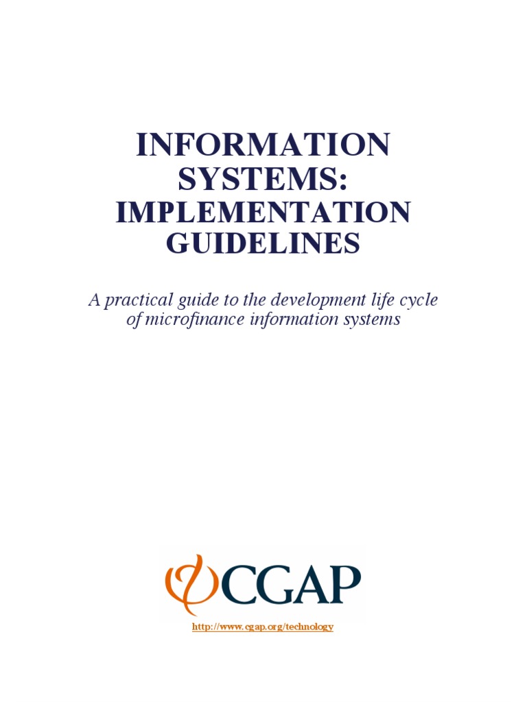 Information Systems:: Implementation Guidelines | PDF