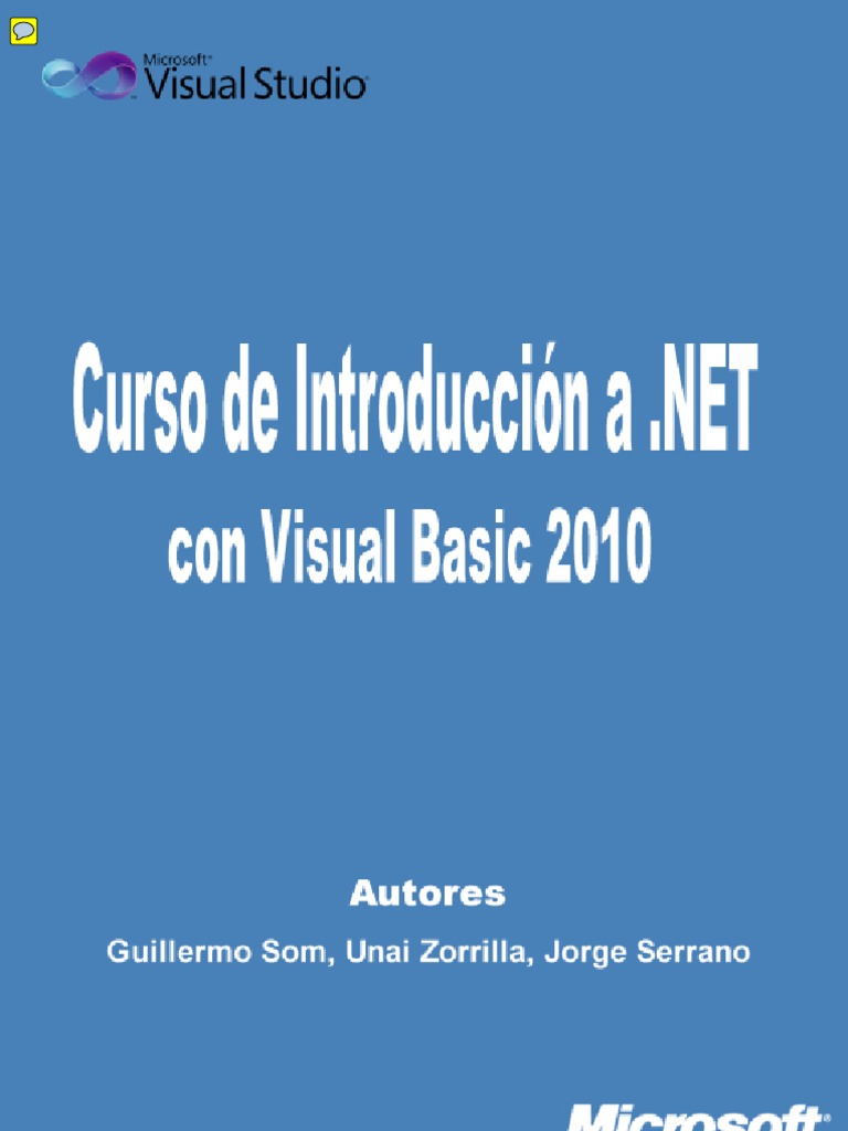 Curso de Introducción NET Con Visual Basic 2010 | PDF
