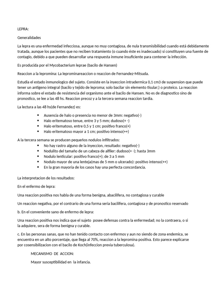 LEPRA | PDF | Lepra | Infección