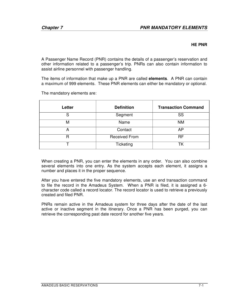 7a. PNR Creation | Download Free PDF | Aviation | Industries