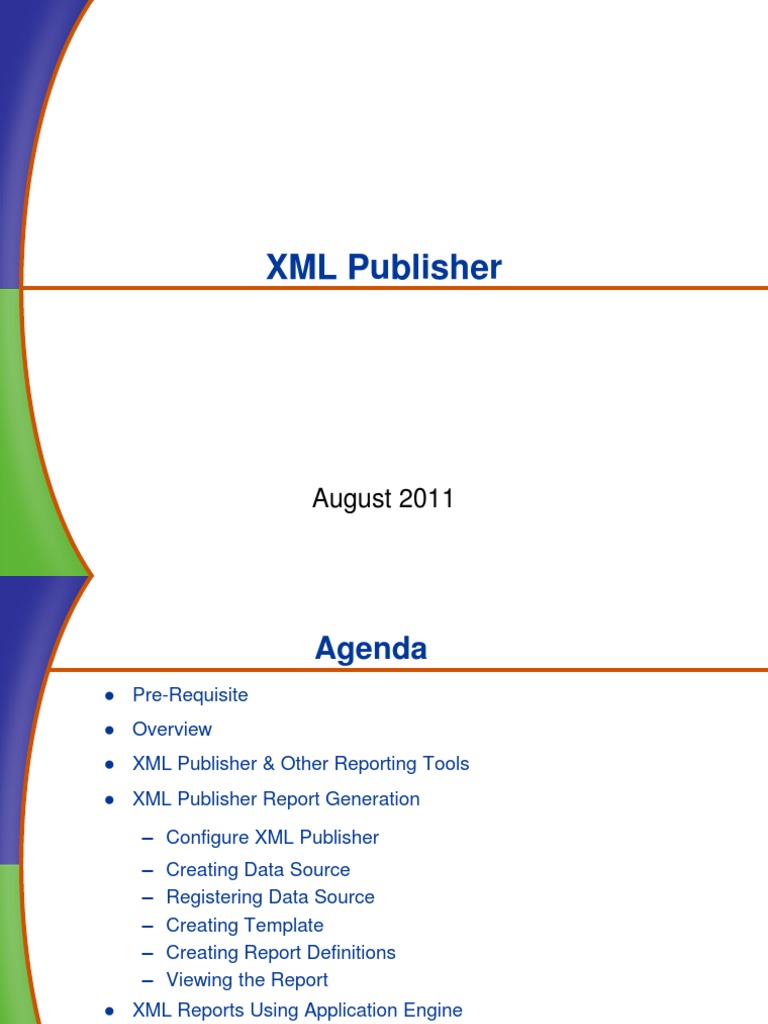 XML Publisher | PDF | Xml | File Format