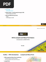 HFSS Lumped vs Wave Port Overview | PDF | Transmission Line | Waveguide