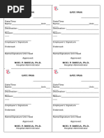 Staff Gate Pass Policy Guidelines | PDF