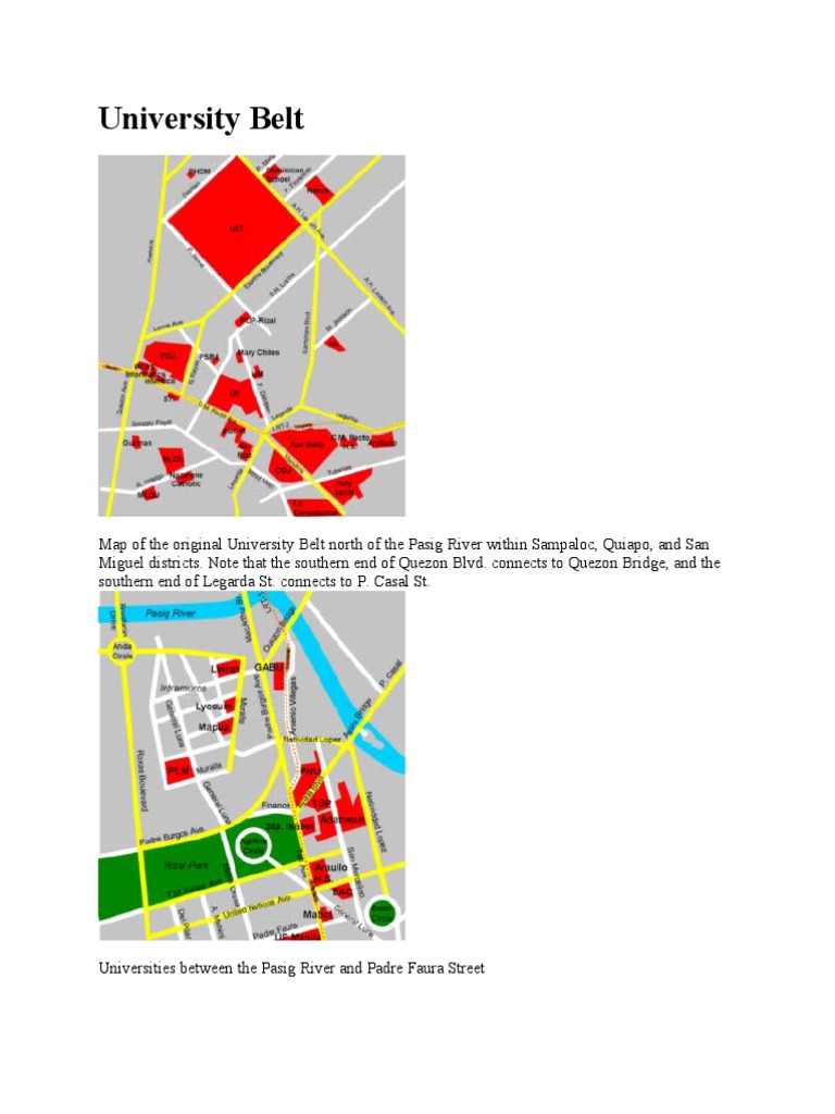 University Belt | PDF | Manila | Philippines