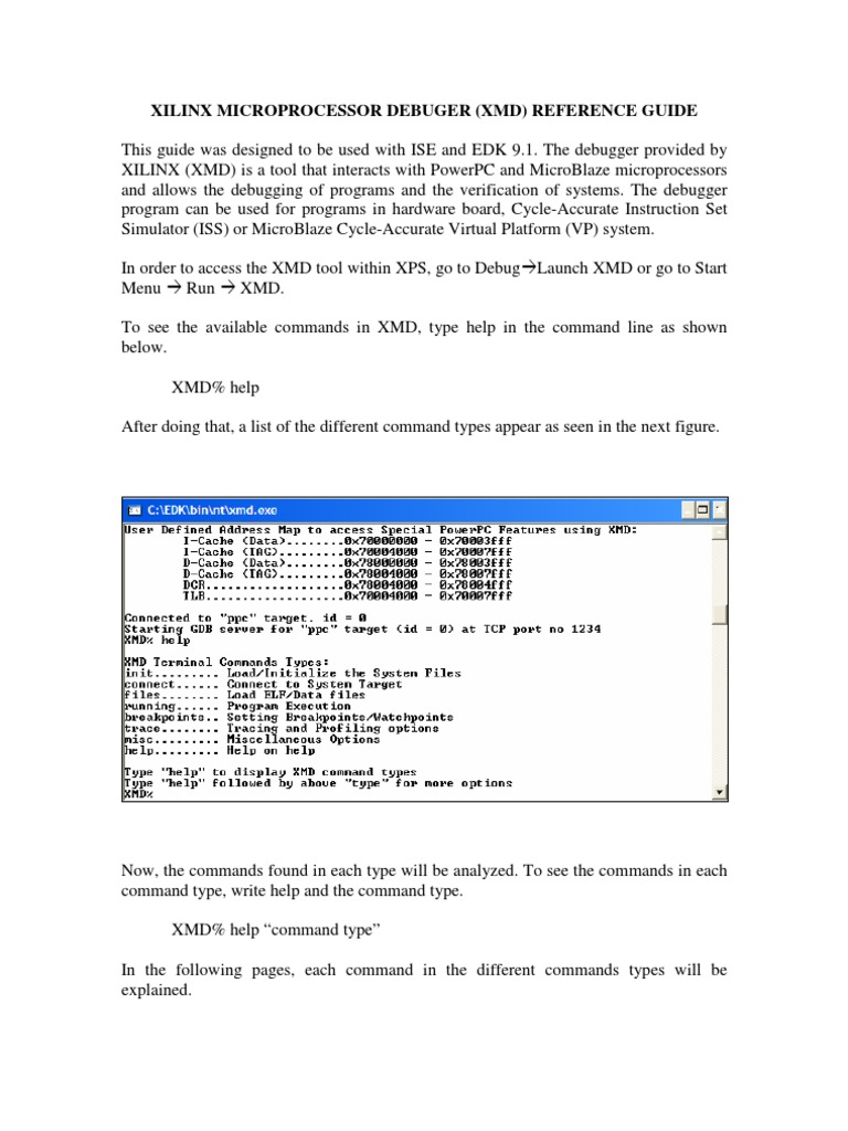 XMD Commands Reference v.0.2 | PDF | File Format | Instruction Set